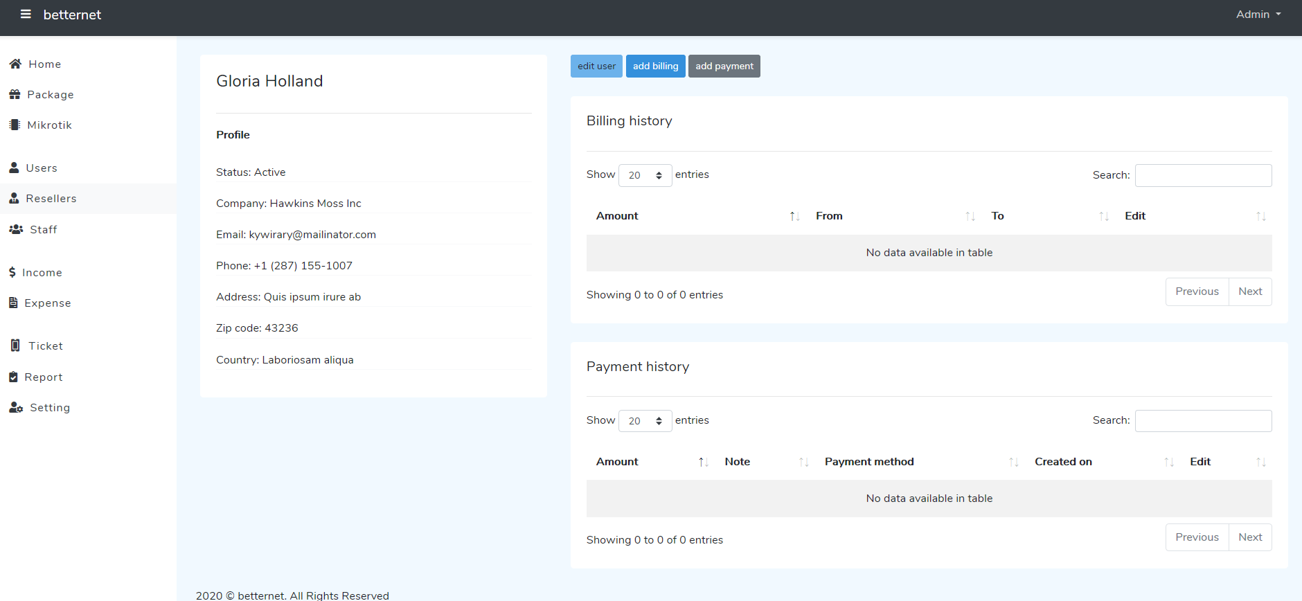 betternet - ISP Management System with Mikrotik API by sajalahsan